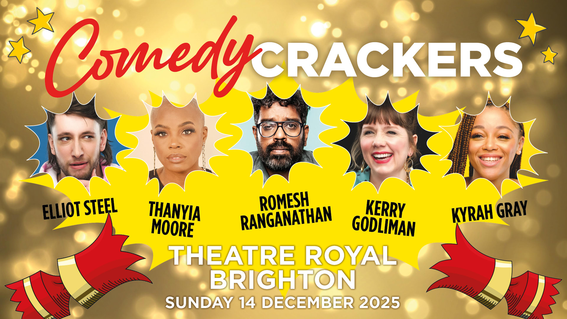 Comedy Crackers Tickets | Theatre Royal Brighton in Brighton | ATG Tickets